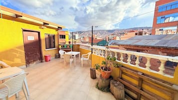 Terraço no piso superior