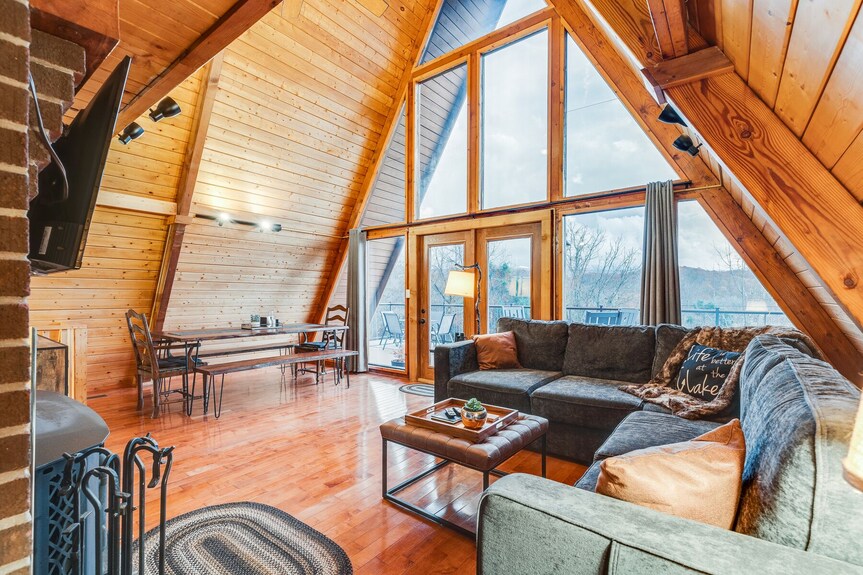 Stargazer Cabin- A Frame W/ Lake & Mountain Views - Abingdon, VA