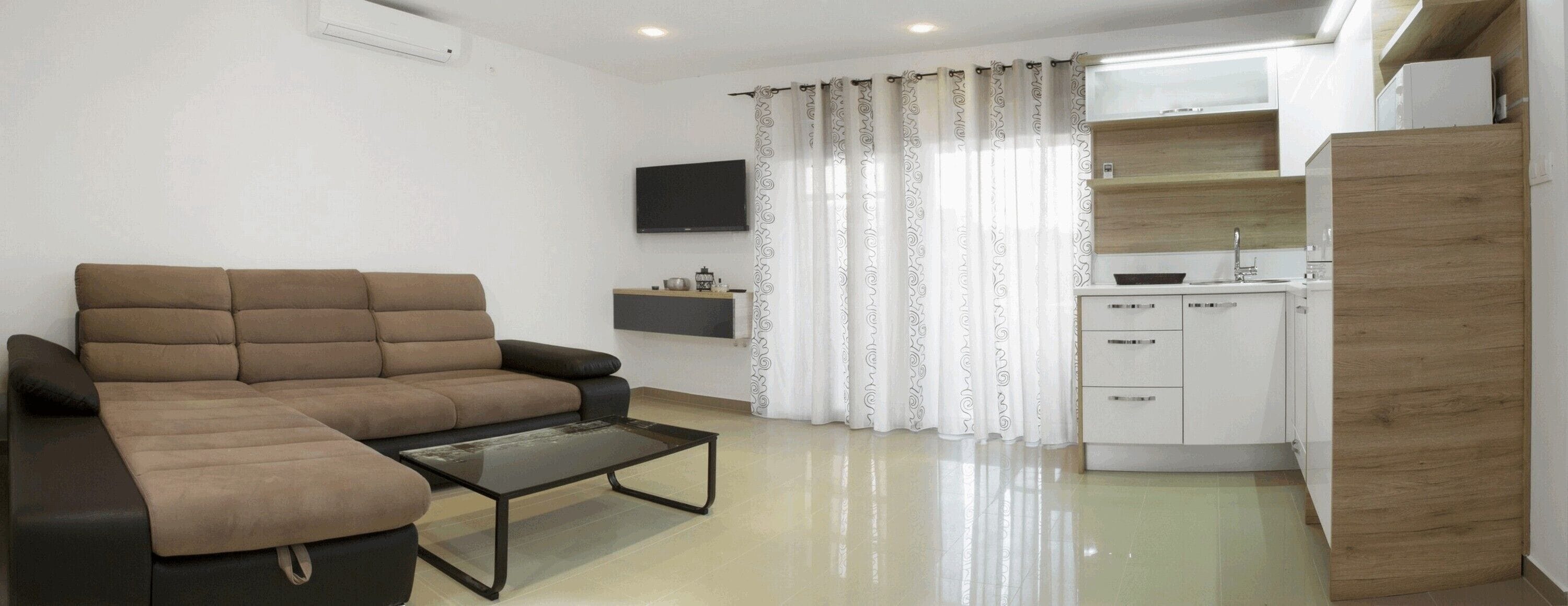 Televisor de ecrã plano de 100 cm com canais via satélite, televisor 