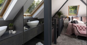 The Loft Suite | Banheiro | Produtos de toalete de grife, secador de cabelo (mediante solicitação)