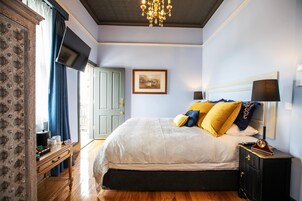 Quarto Deluxe, 1 cama king-size, vista para o oceano (Bass) | Lençóis de algodão egípcio, roupa de alta qualidade 
