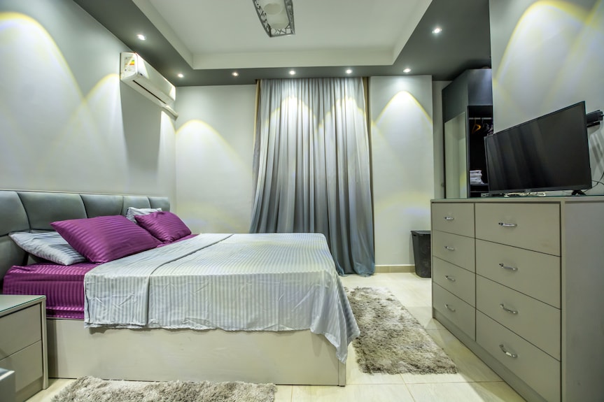 A Quiet Family Cozy Place With Gym Equipments At New Cairo - エジプト