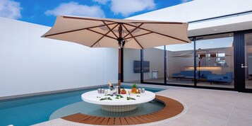 Piscina exterior sazonal 
