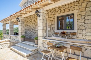 Villa de Luxo, casa de banho anexa, vista para o mar (Villa Irida) | Lobby