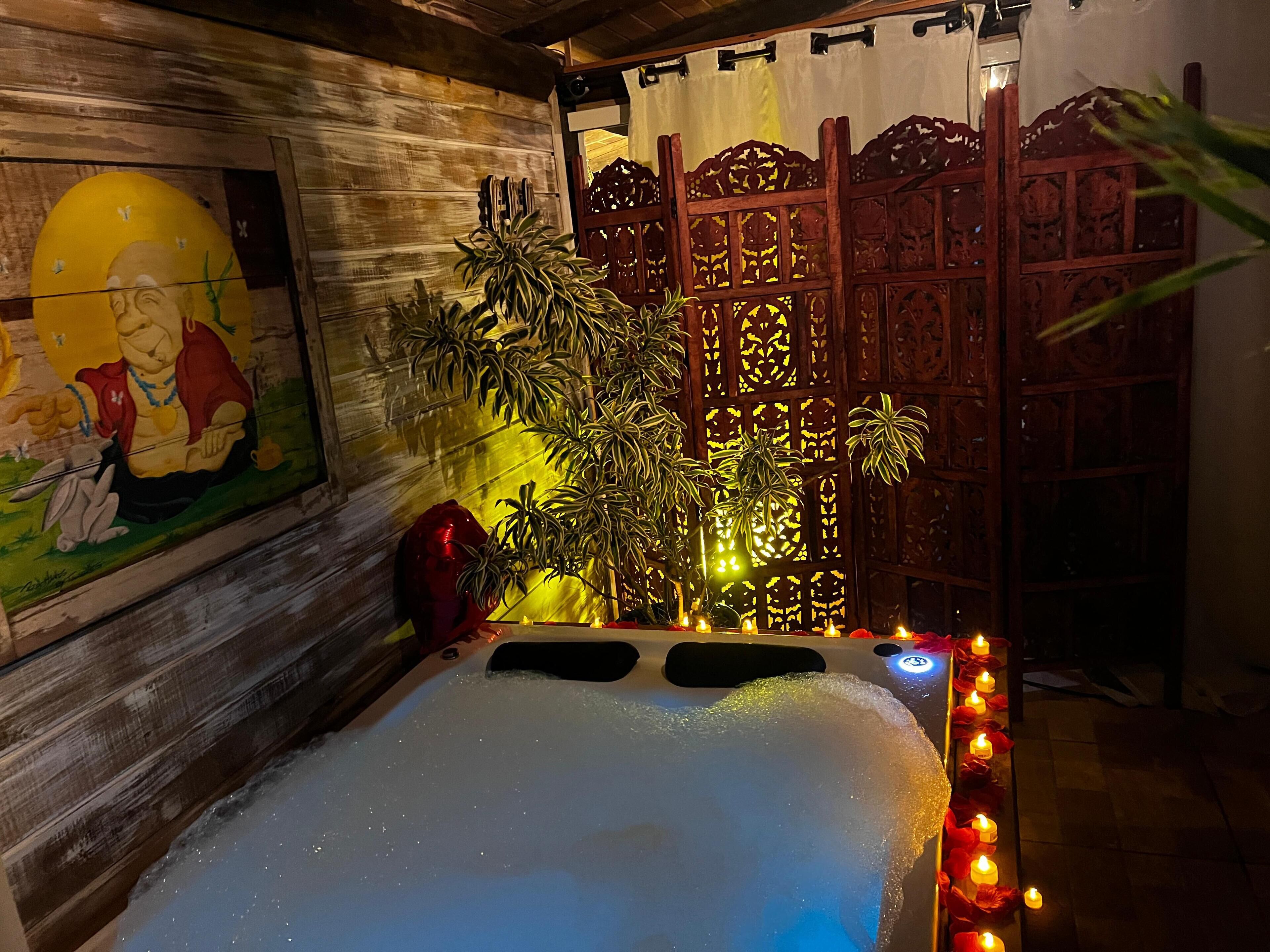 Bungalow Familiar, 2 quartos, casa de banho anexa | Banheira de hidromassagem privativa