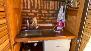 Bungalow Comfort, 1 quarto, banheira de hidromassagem | Cozinha privada