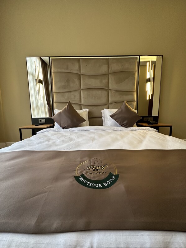 Quarto Duplo Deluxe | Roupa hipoalergénica, minibar, cofre no quarto, secretária 