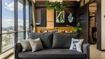 Apartamento design | Área de estar | Smart TV