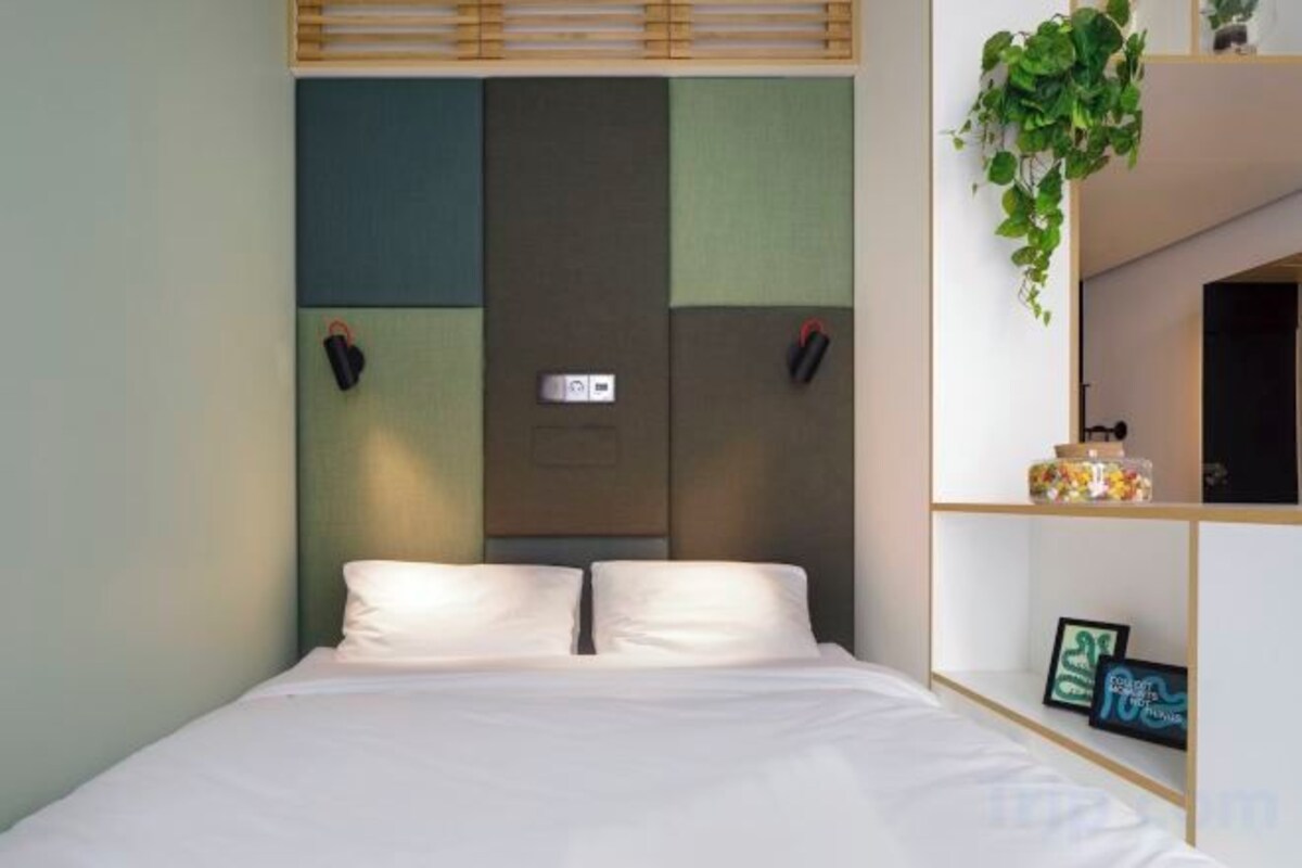 1 quarto, roupas de cama premium, cofres nos quartos