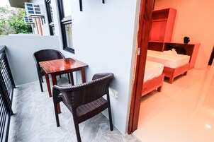 Quarto Duplo ou Twin Deluxe, 2 camas individuais | Terraço/pátio interior