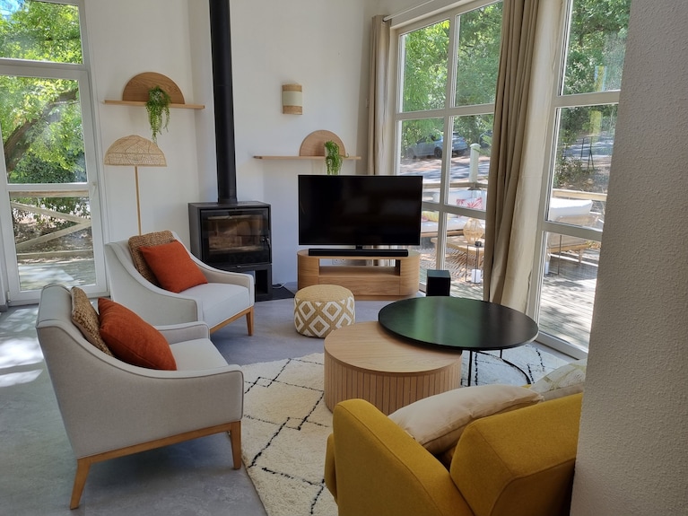 Very Bright Scandinavian Chalet Located 3 Min. From The Lake And 10 Min. Of The - Biscarrosse