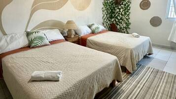 Quarto Quádruplo Económico | Lençóis de algodão egípcio, roupa de alta qualidade, edredões de penas