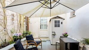 Quarto, 1 cama de casal | Terraço/pátio