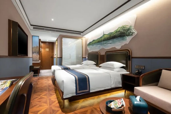 Quarto duplo empresarial | Camas com colchões de espuma com sistema de memória