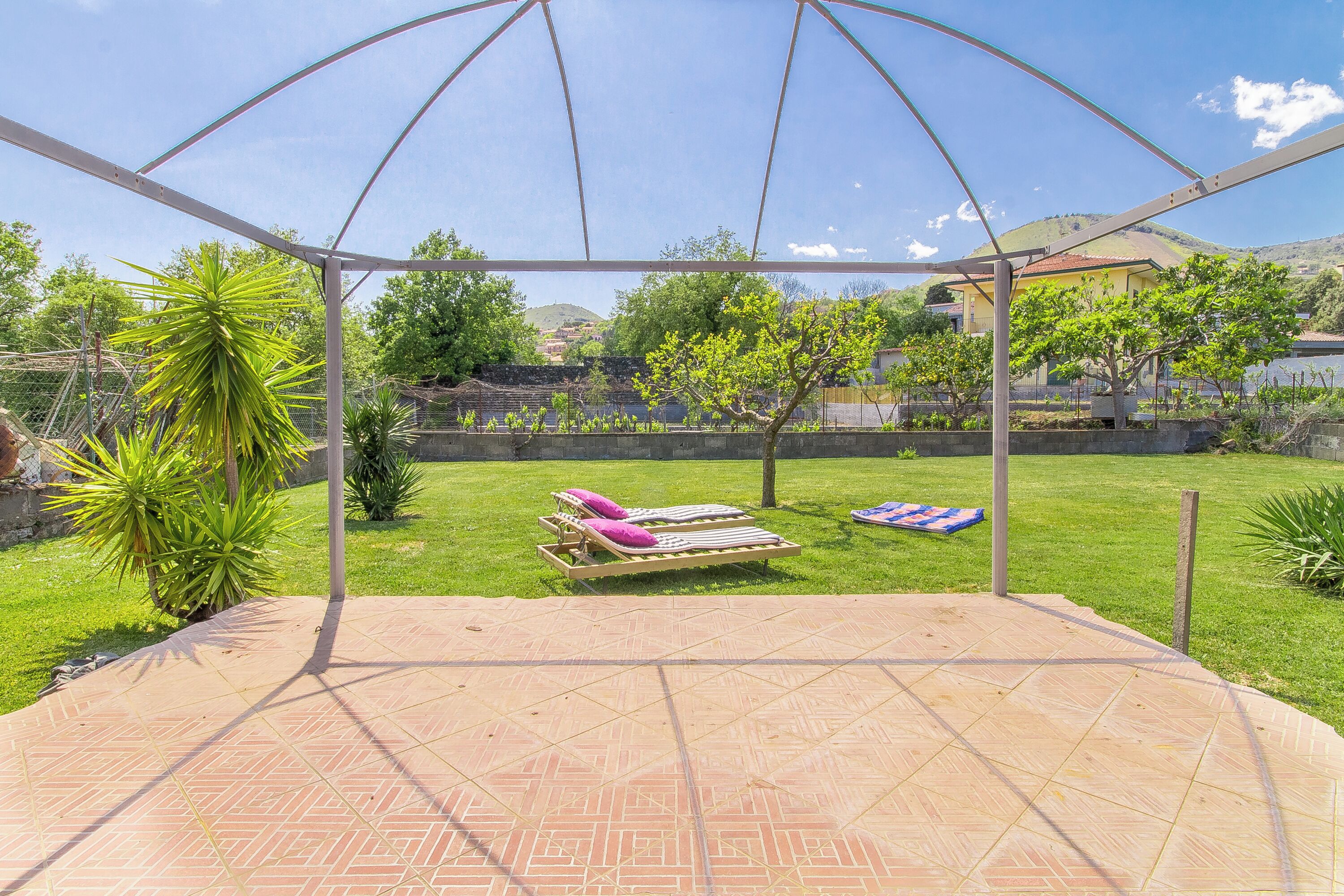 Villa Familiar, vários quartos (Villa With Volcano View) | Terraço/pátio interior
