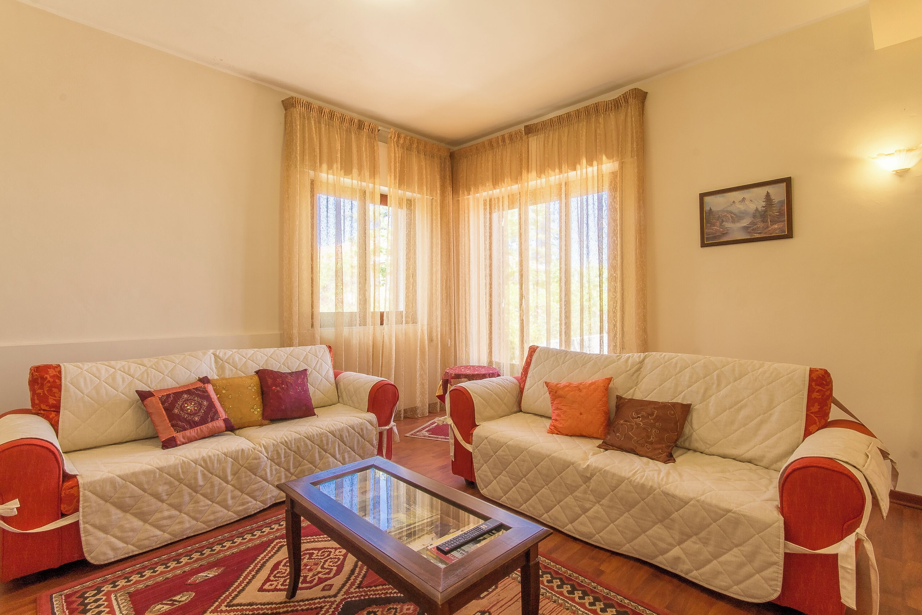 Villa Familiar, vários quartos (Villa With Volcano View) | Sala de estar