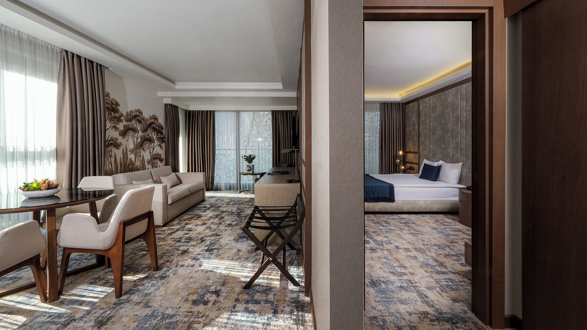 Suite de Luxo | Minibar, Wi-fi grátis, roupa de cama fornecida 