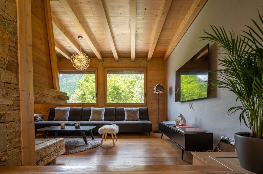 Grosse Pierre · Chalet 180m2 | Cheminée | Jacuzzi | Vue | Taconnaz - Courmayeur