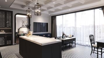 Suite Executiva | Sala de estar | Smart TV de 43 de polegadas com canais por cabo, televisor, Netflix