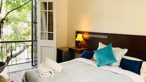 Quarto panorâmico | 1 quarto, frigobar, Wi-Fi de cortesia, roupa de cama
