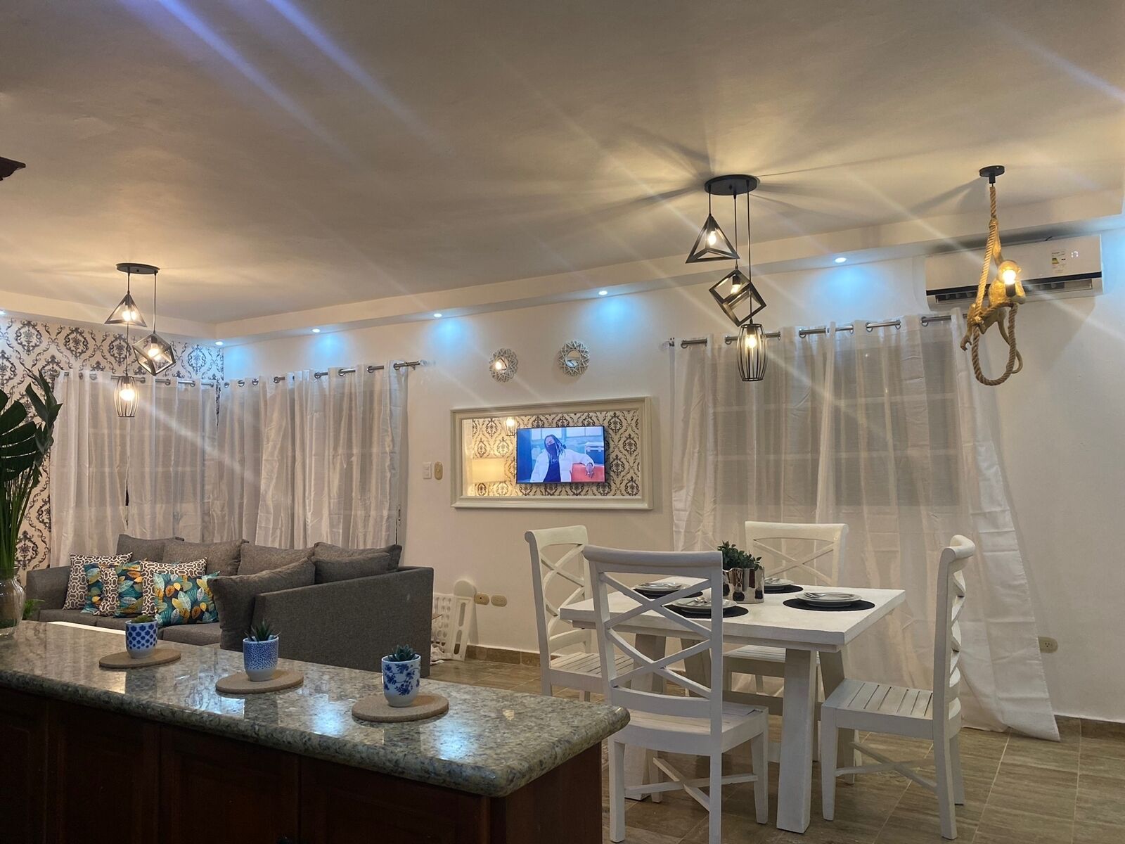 Apartamento Comfort, 2 quartos, junto ao jardim | Sala de estar | Smart TV, filmes em estreia 