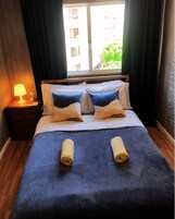 Quarto casal | Individualmente decorados, Wi-Fi de cortesia, roupa de cama