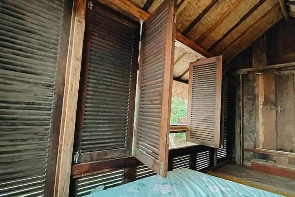 Cabana de Madeira Tradicional, 2 quartos, vista para o jardim, junto à piscina | Roupa de cama fornecida