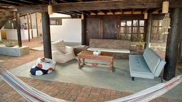 Casa Familiar, 4 quartos, vista para a praia, junto ao mar | Sala de estar