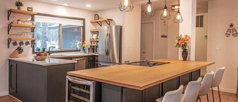 Casa, 3 quartos | Cozinha privada | Geladeira, fogão, cafeteira/chaleira, torradeira