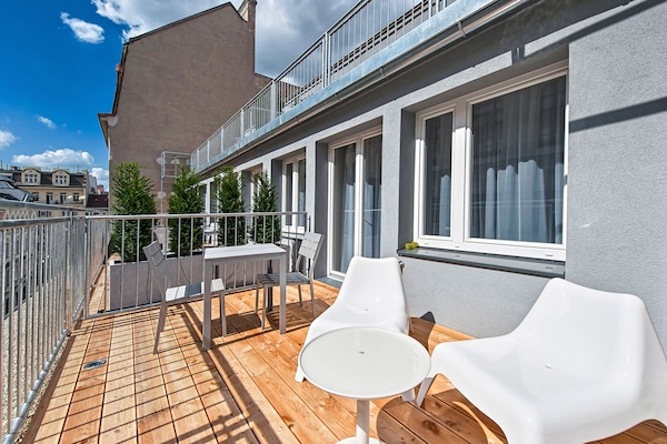 Apartamento Cidade | Terraço/pátio interior