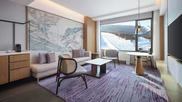 Duplex, 1 cama King | Sala de estar