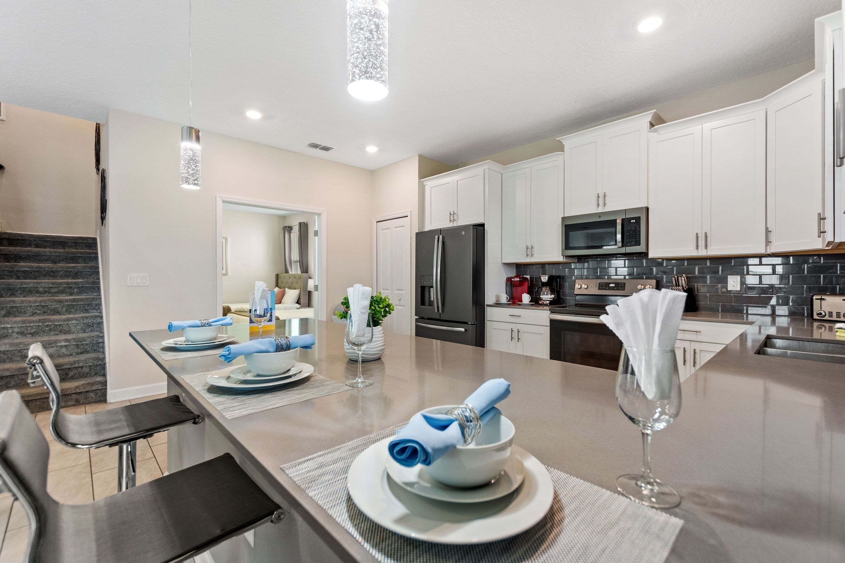 Villa, vários quartos | Cozinha privada | Um frigorífico, um forno, uma cafeteira/bule, uma torradeira 