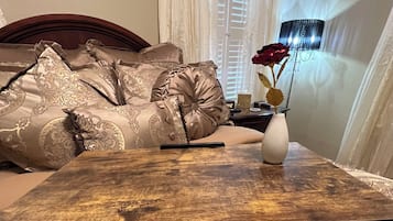 Quarto executivo | 2 quartos, roupas de cama de algodão egípcio, roupas de cama premium