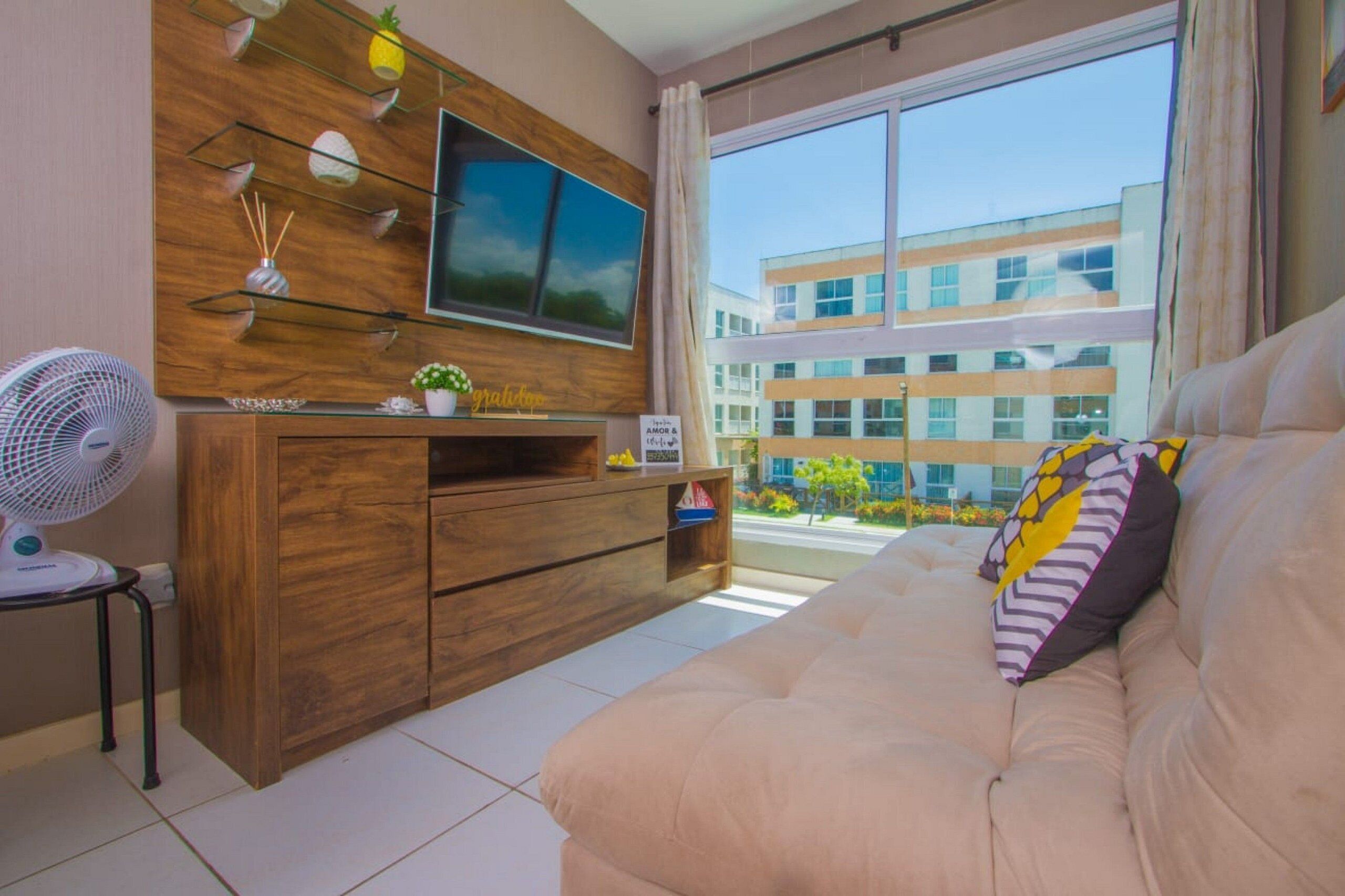 Apartamento | Área de estar | Smart TV 40 polegadas com canais digitais, TV, Netflix