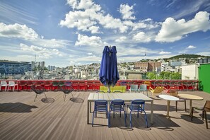 Terraço no piso superior