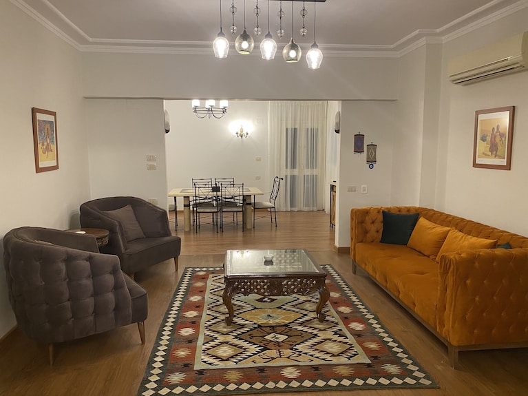 Nile View Cozy 2 Bedrooms Fully Furnished Apartment In Zamalek Cairo Stays - Giza