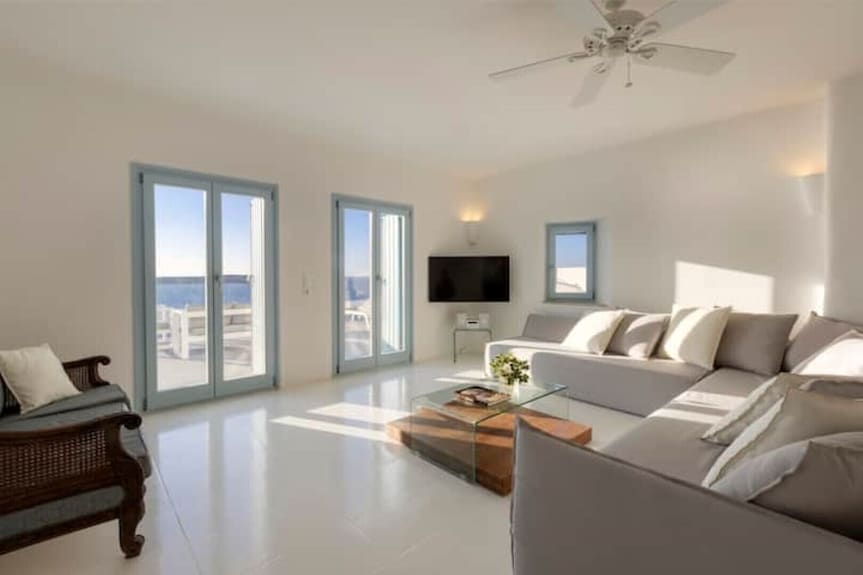 Thea Villas Paros, Villa Turquoise, Private Pool, Amazing View To The Sea Sunset - Antiparos