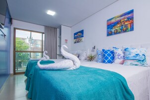 Apartamento conforto | 1 quarto, roupas de cama antialérgicas, cortinas blackout