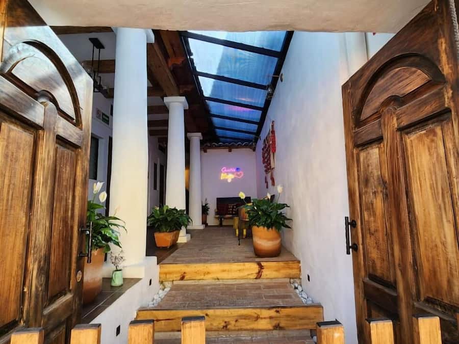 Entrada do alojamento