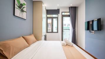 Apartamento empresarial | 1 quarto, Wi-Fi de cortesia, roupa de cama