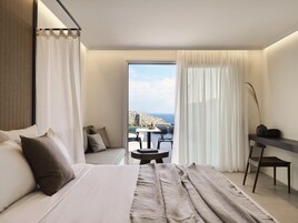 Suite Lua de Mel, piscina privativa, vista para o mar | 1 quarto, roupa de alta qualidade, edredões de penas 