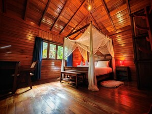 Chalé superluxo, 2 quartos, para não fumantes (Saudade - 2) | Roupas de cama de algodão egípcio, roupas de cama premium