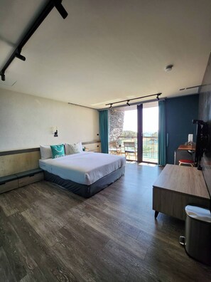 Quarto Duplo Deluxe, 1 quarto, varanda, vista para a baía | Roupa hipoalergénica, cortinas/cortinados opacos, quartos insonorizados 