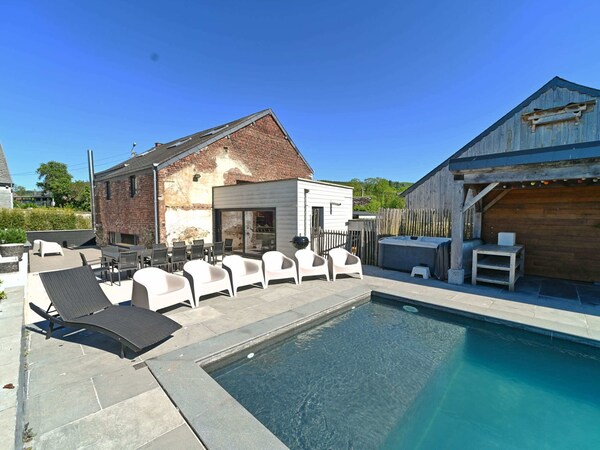 Village House In Ambly With Outdoor Pool - Nassogne