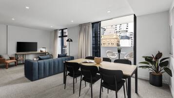 Apartamento, 3 quartos | Roupas de cama de algodão egípcio, roupas de cama premium