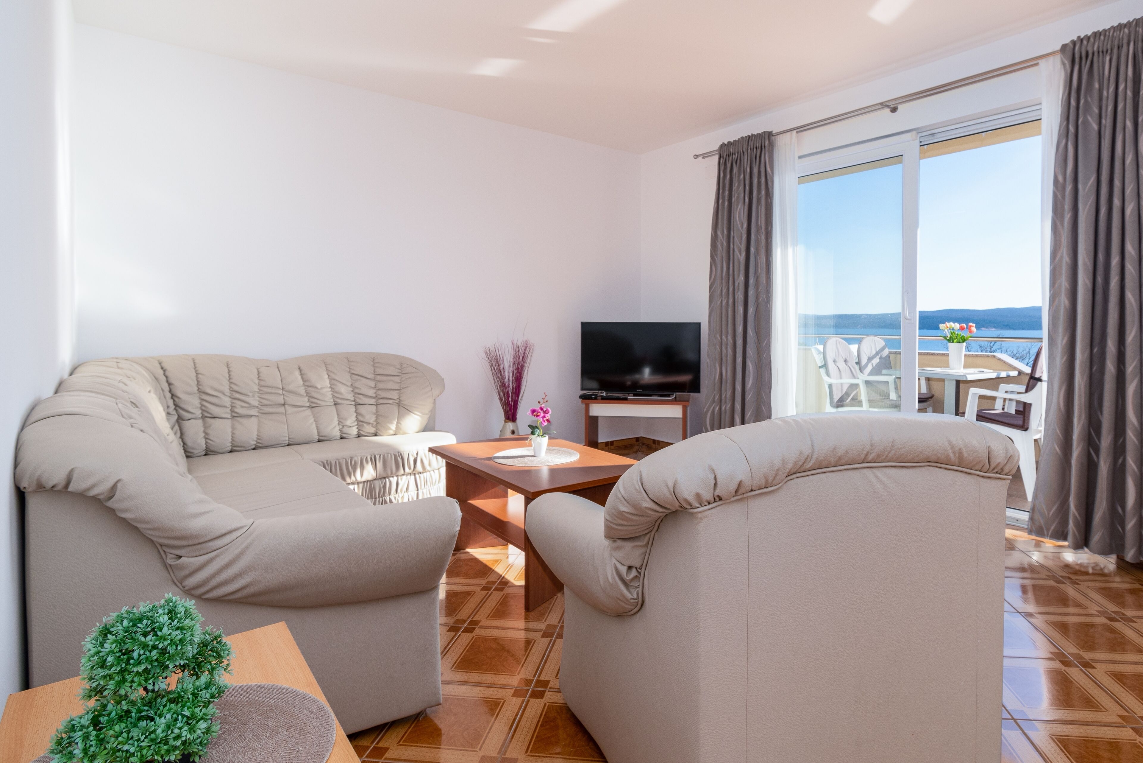 One Bedroom Apartment With Balcony And Sea View Dramalj (Crikvenica) (A-19997-b) - Jadranovo