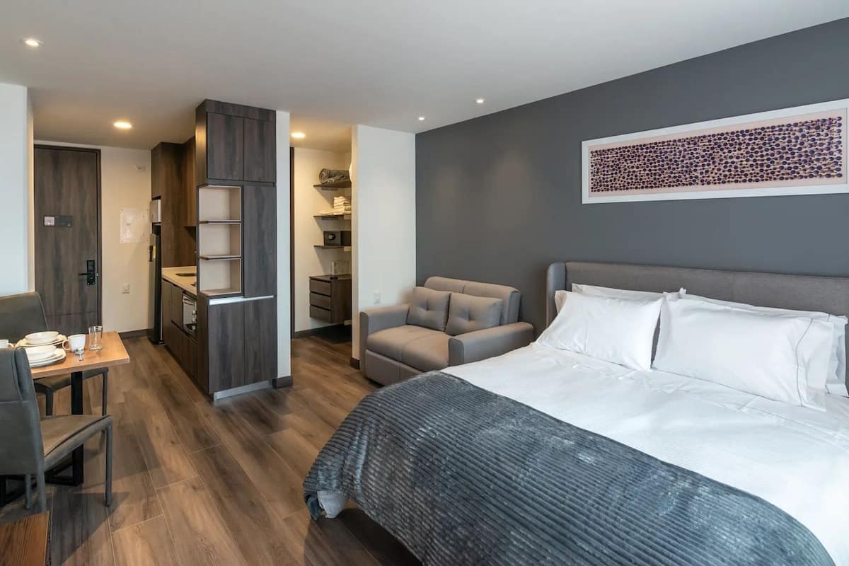 Apartamento | 1 quarto, roupas de cama premium, edredons de pluma