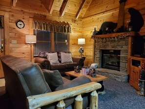 Cabana, 2 quartos | Área de estar