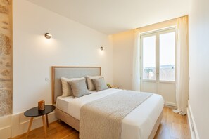 Apartamento premium | Individualmente decorados, individualmente mobiliados, cortinas blackout