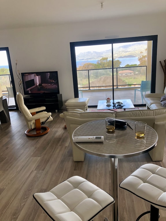 Very Large New Apartment 300 M From The Beach Superb Sea View 6/8 Pp - Propriano